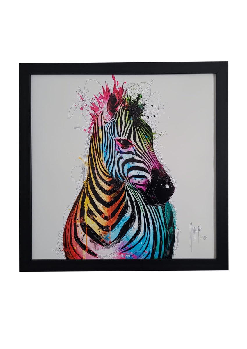 Murciano Zebra framed wall art – The White Wall Gallery and Framers